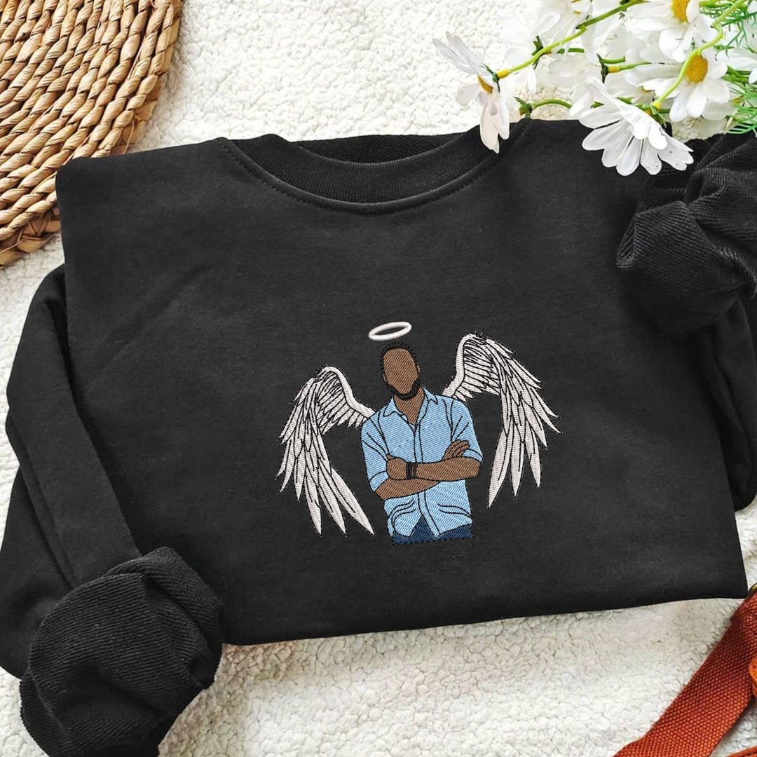 Personalized Memorial EMBROIDERED Sweatshirt, Custom Photo EMBROIDERED ...