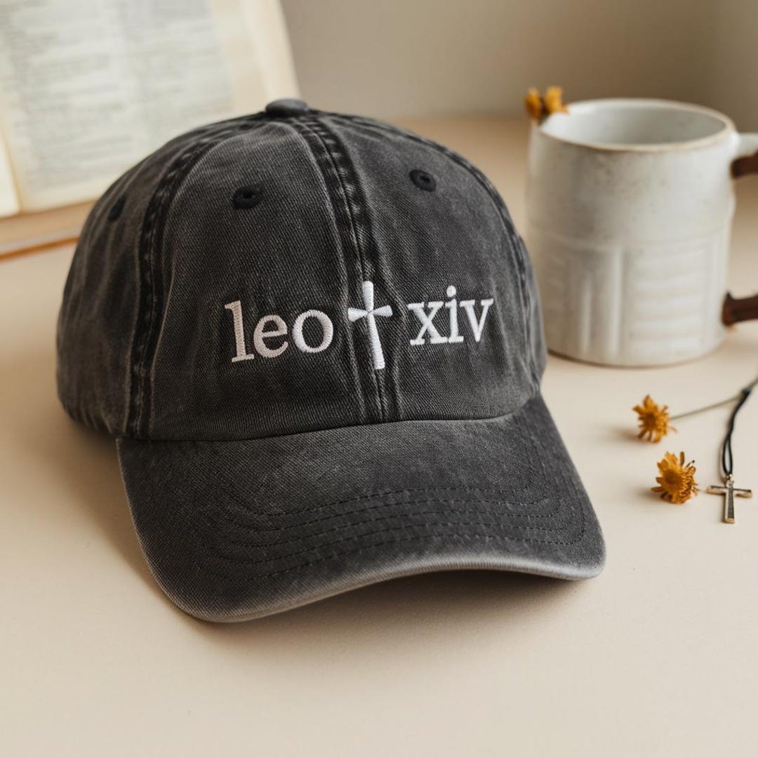 Embroidered Leo XIV New Pope Hat, Caps, Religious Pope Hat, Leo the ...