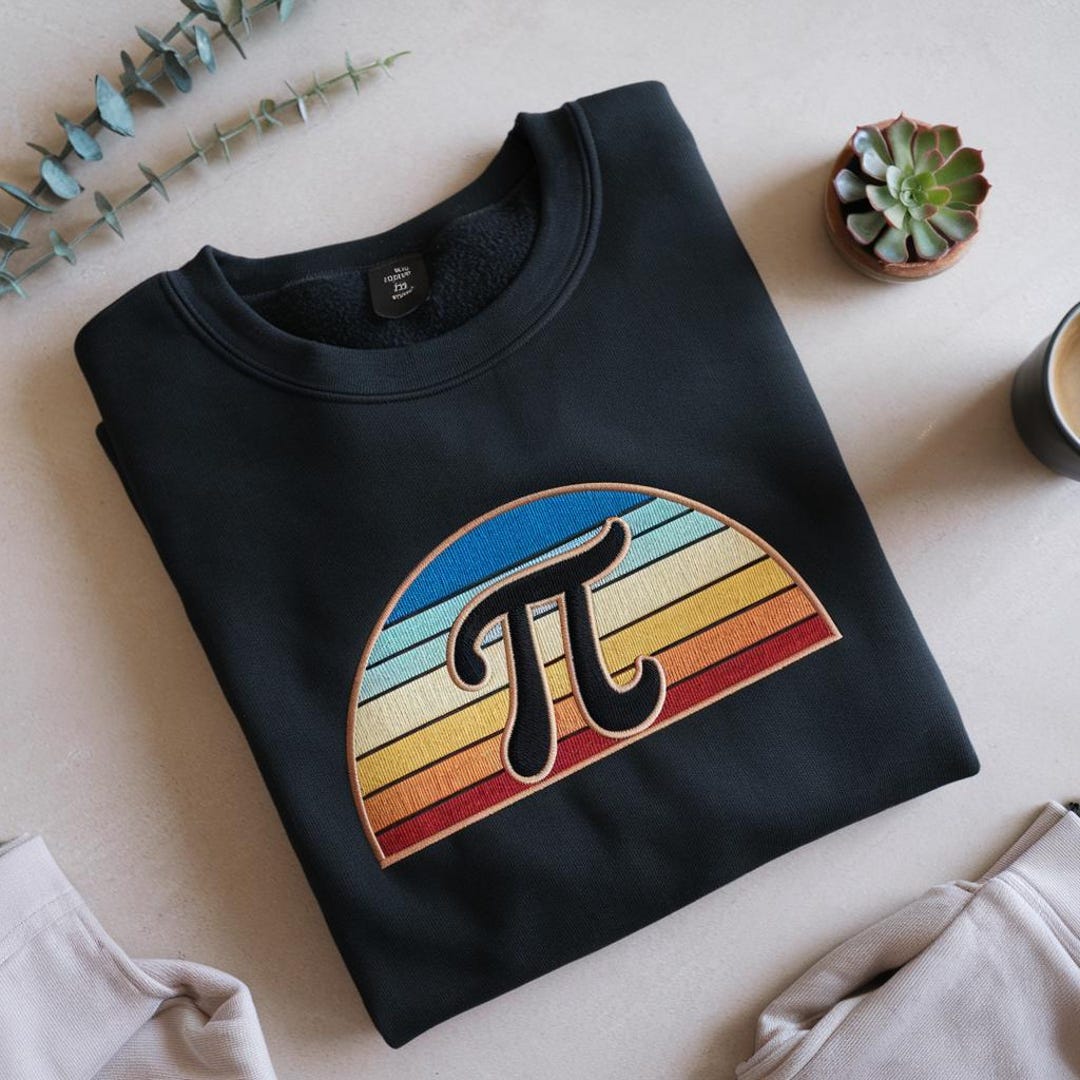 Embroidered Pi Day Sweatshirt, Pi Symbol Shirt,happy Pi Day Shirt ...
