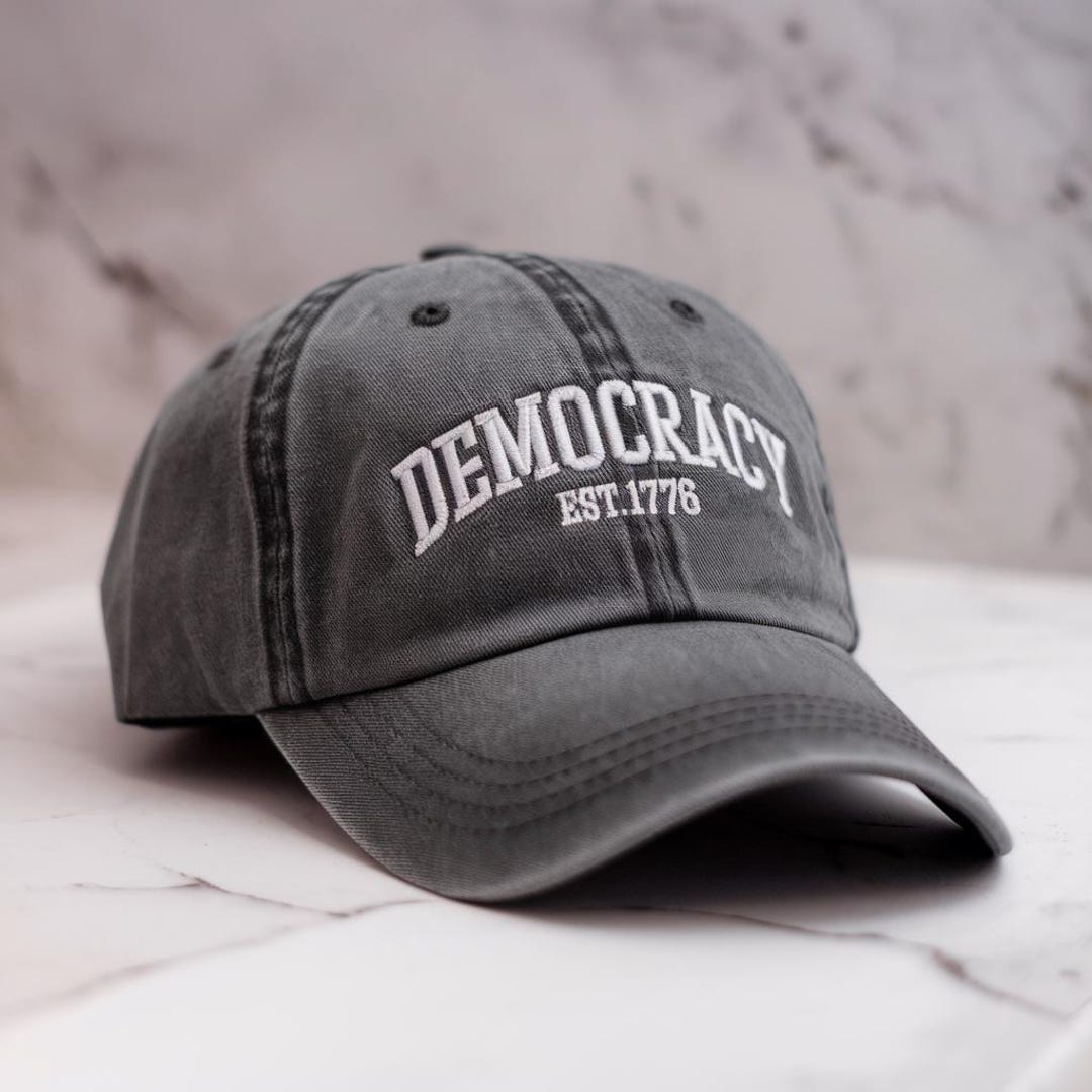 Democracy 1776 Embroidered Hat, Anti Trump Cap, Protest Against ...