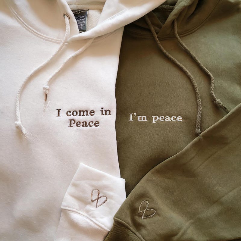 I Come in Peace and Im Peace Shirts - Etsy