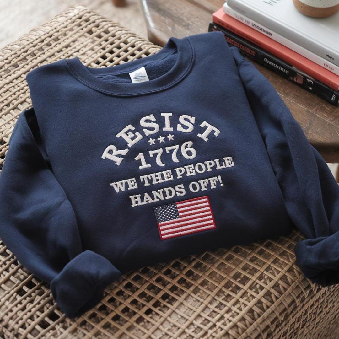 Embroidered Resist Hands off Protest Shirt, Political Shirts, Civil ...