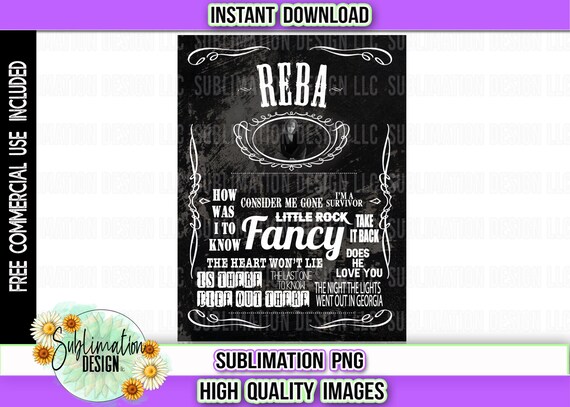 Reba Png Reba Sublimation Png Country Music Png Country - Etsy Canada