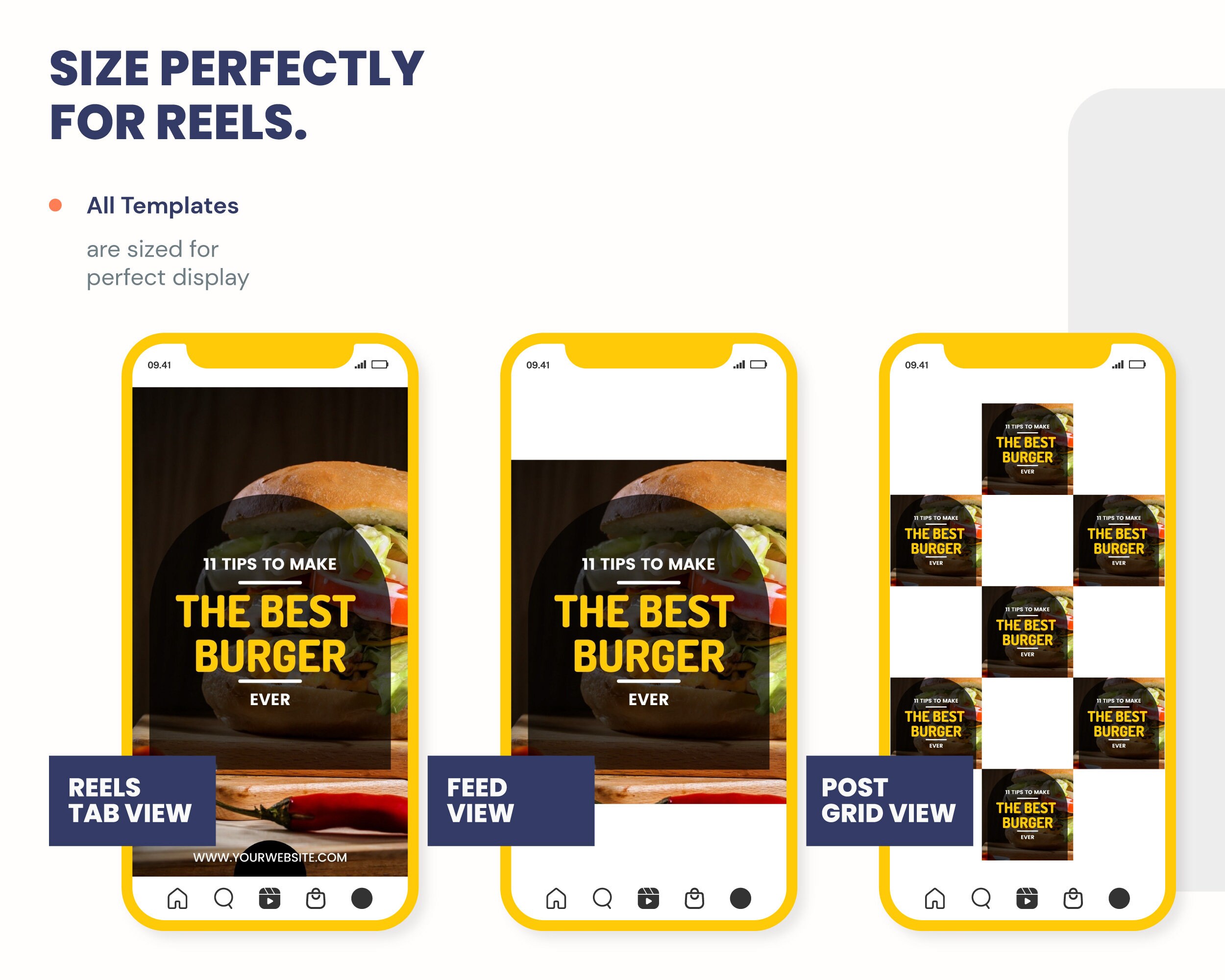FOOD INSTAGRAM REELS Template + Covers, Blogger Marketing Canva, Recipe ...