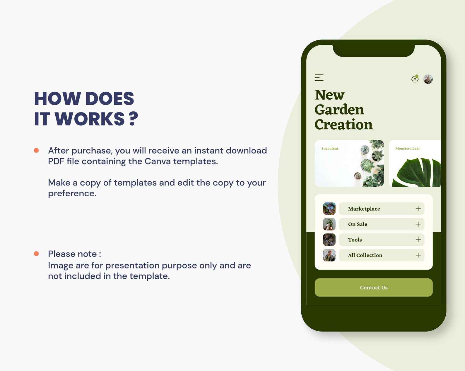 5+ Bio Link Template Gardening, Green Nature Canva Template for Social ...