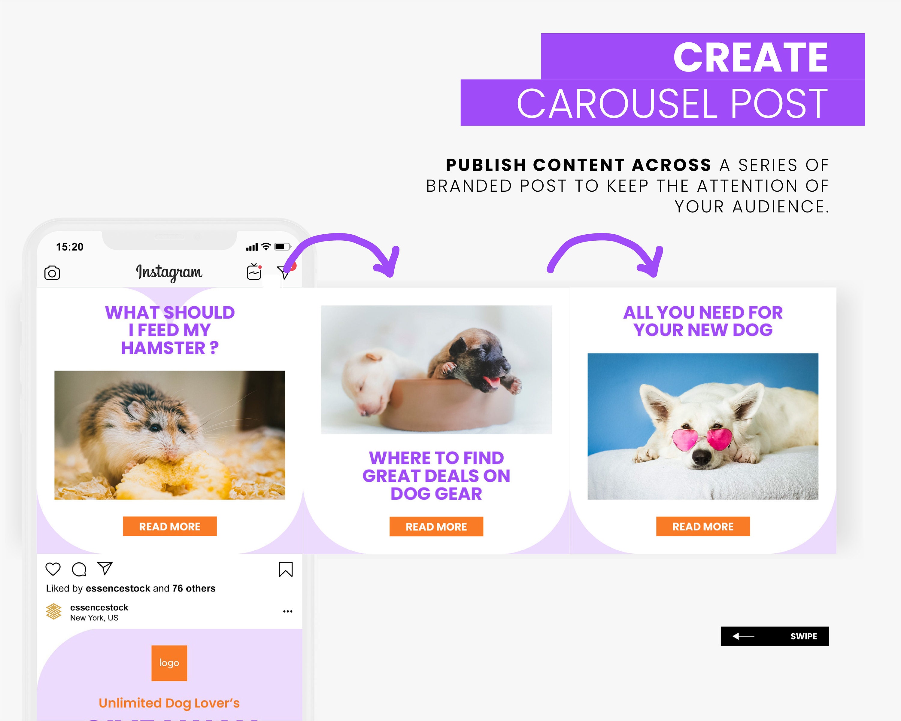 PETS ENGAGEMENT BOOSTER Instagram Post Template Pet Shop | Etsy