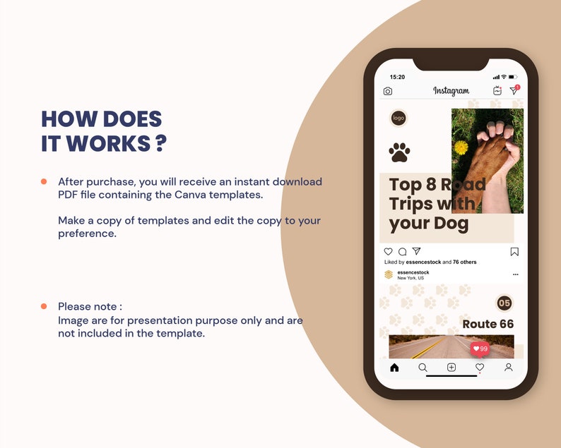Instagram Carousel Posts for Canva — Lynx, Instagram Posts Template for ...