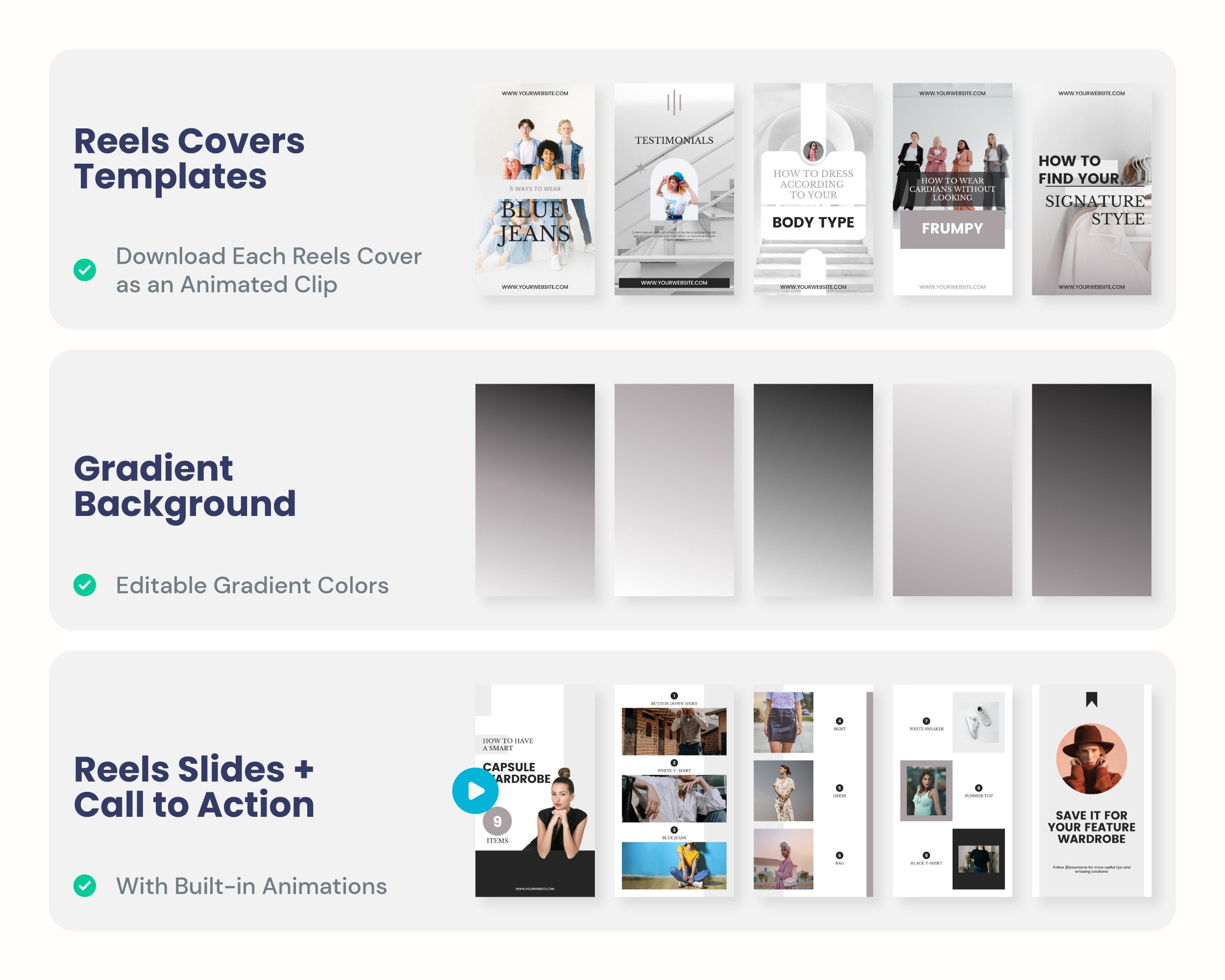 Instagram Reels Templates Mono - Canva Templates for Instagram Reels ...