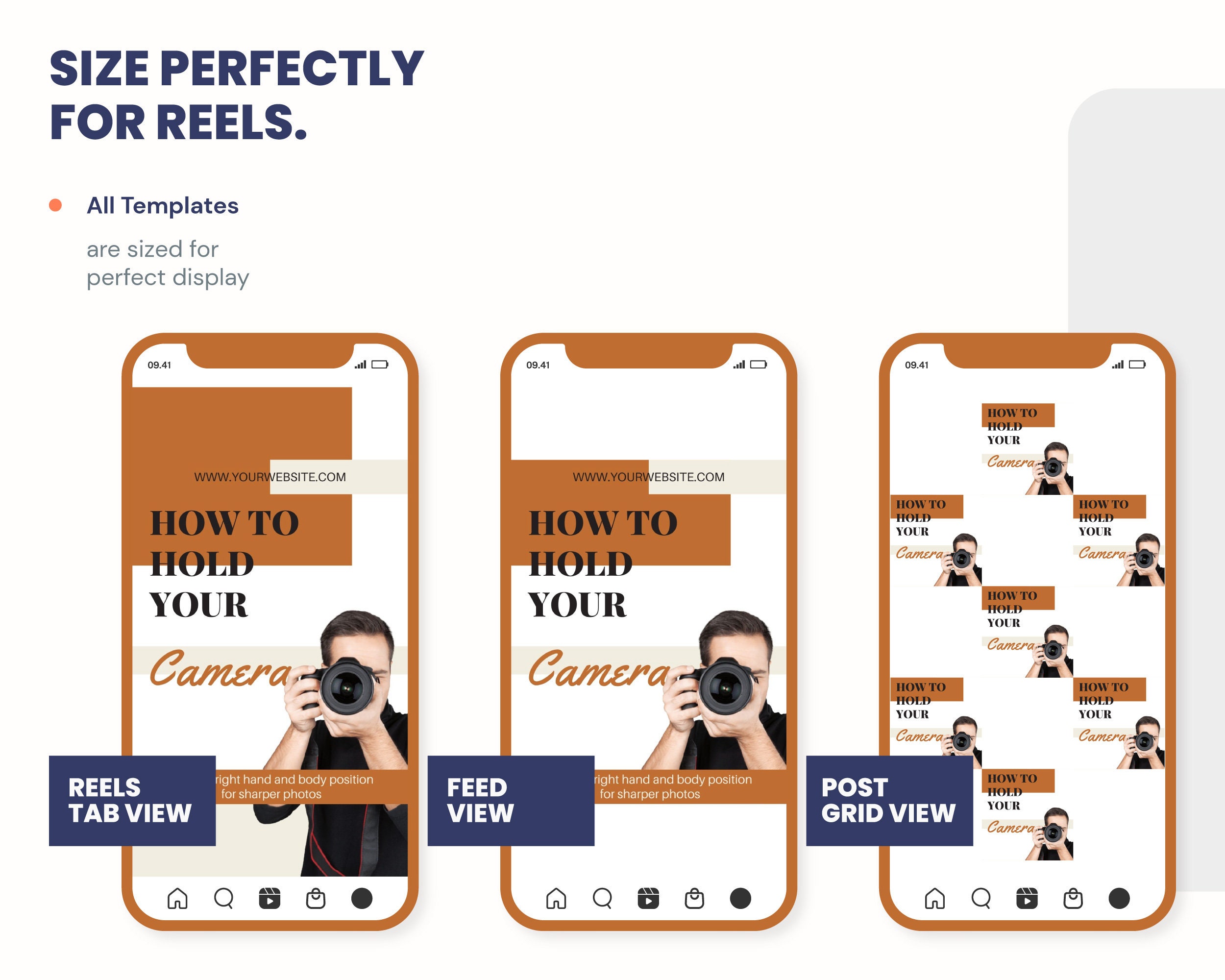Instagram Reels Templates for Photographers, Modern Engagement ...
