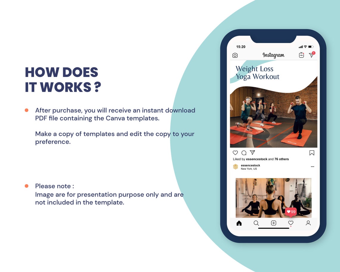 Instagram Carousel Posts for Canva Yoga, Yoga Instructor, Coach ...