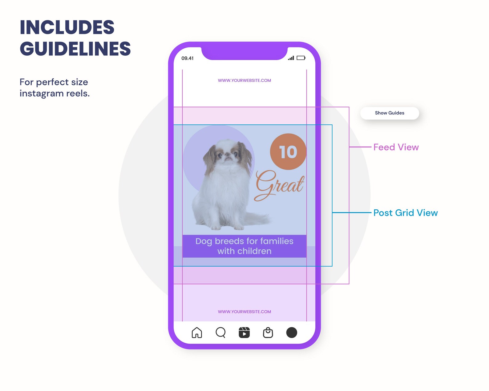 Pets Instagram Reels & Covers, Social Media Posts for Dog and Pet ...