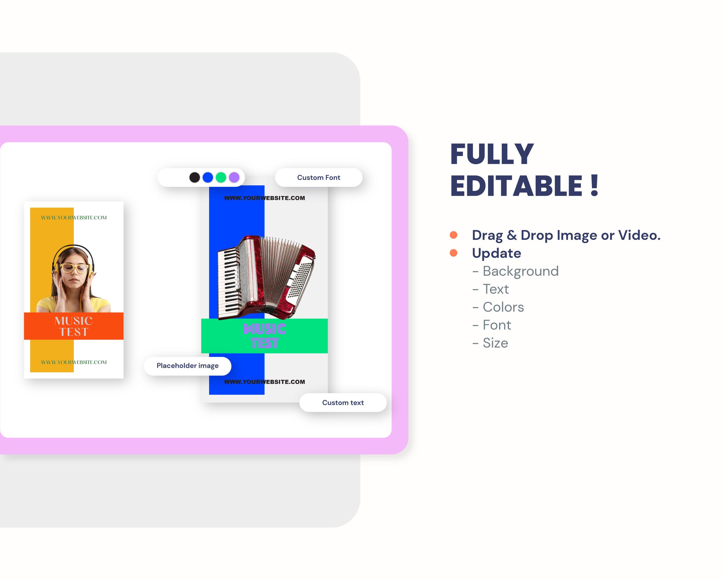 Colorful Instagram Event Promo Reels Templates, Instagram Template for ...