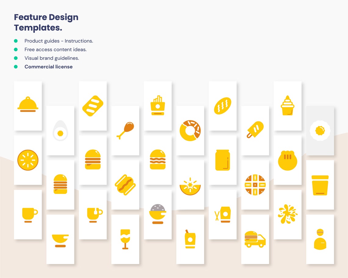 Instagram Highlight Covers for Food, Canva Instagram Story Highlight ...