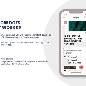 Instagram Carousel Posts for Canva Monochromatic 1.0, Fashion Instagram ...