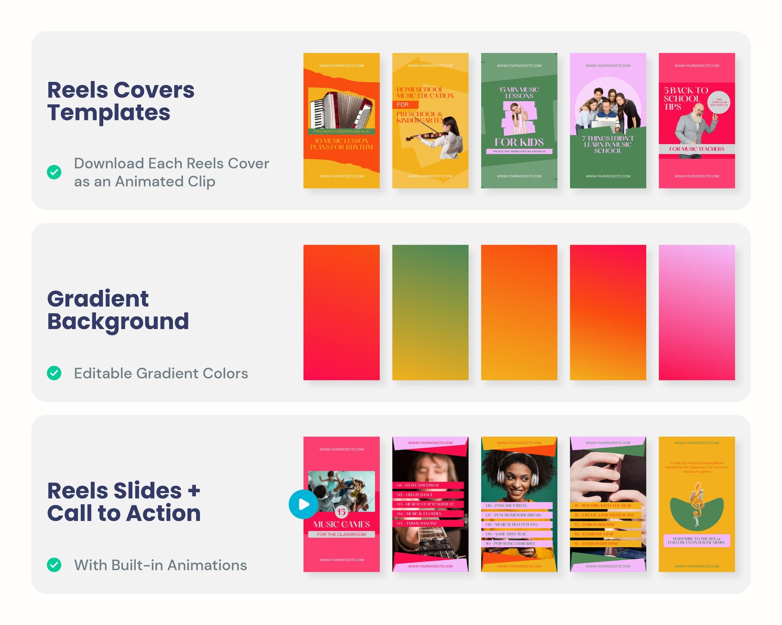 Colorful Instagram Event Promo Reels Templates, Instagram Template for ...