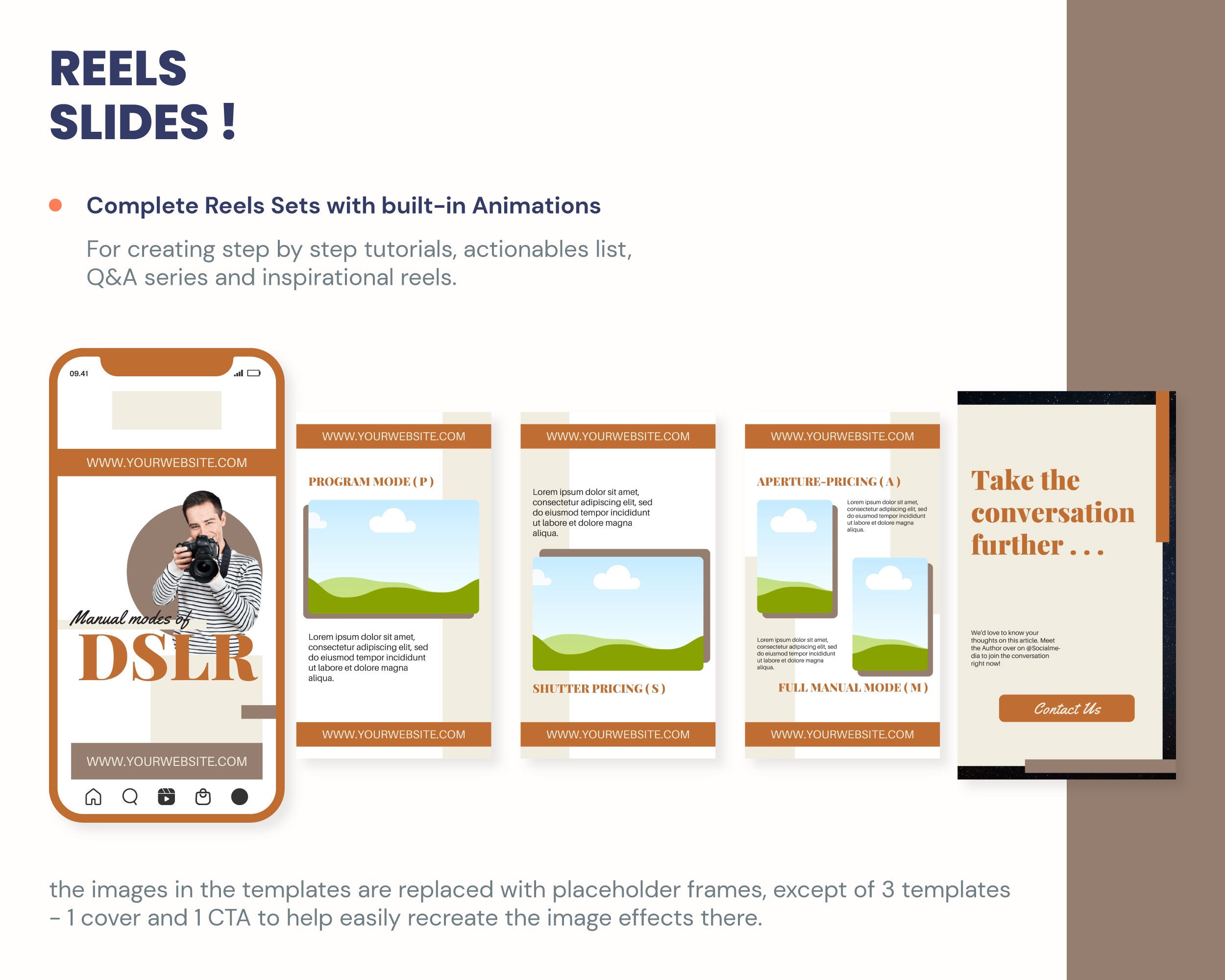Instagram Reels Templates for Photographers, Modern Engagement ...