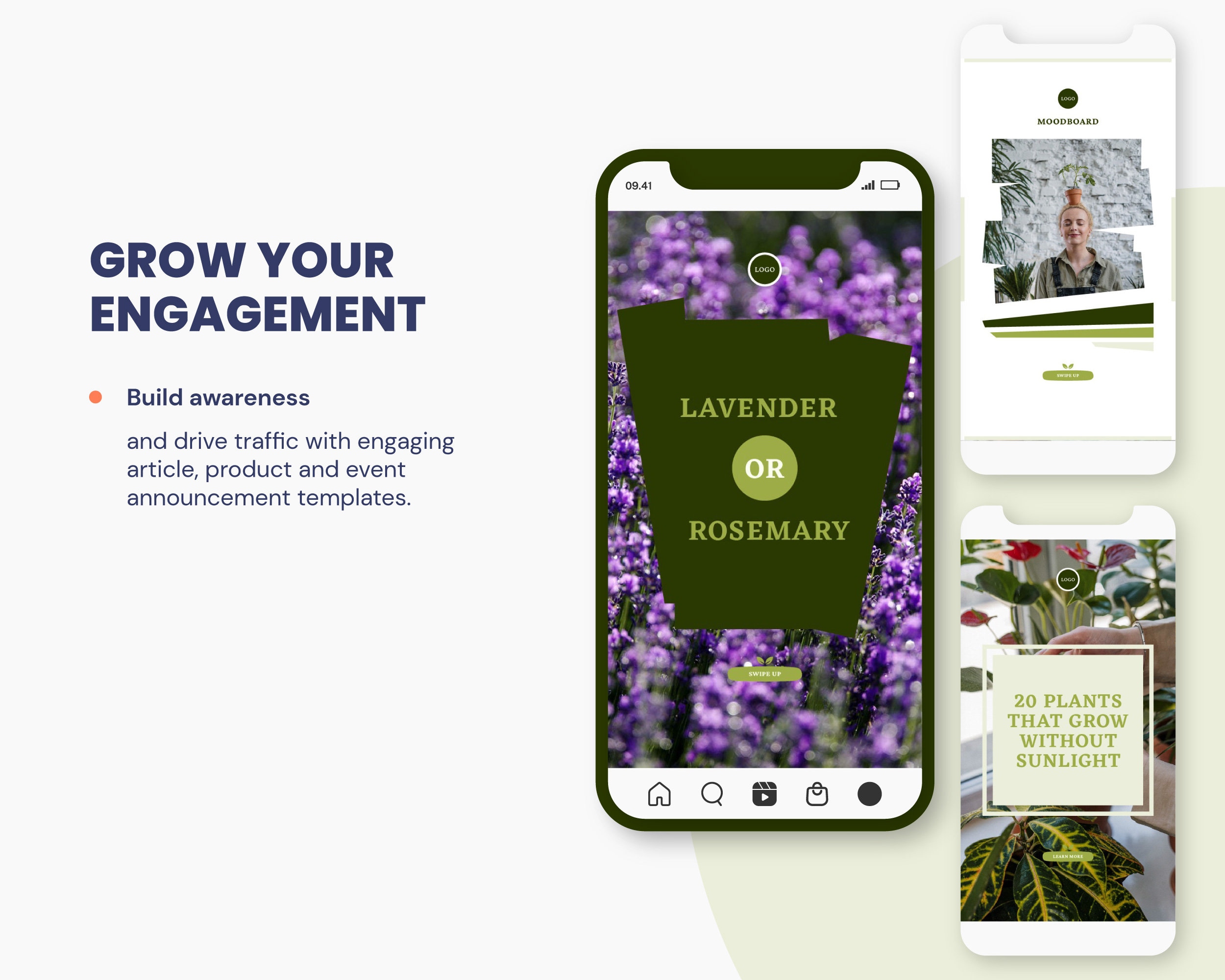 Instagram Story Template Story Template Canva for Gardener, Florist ...