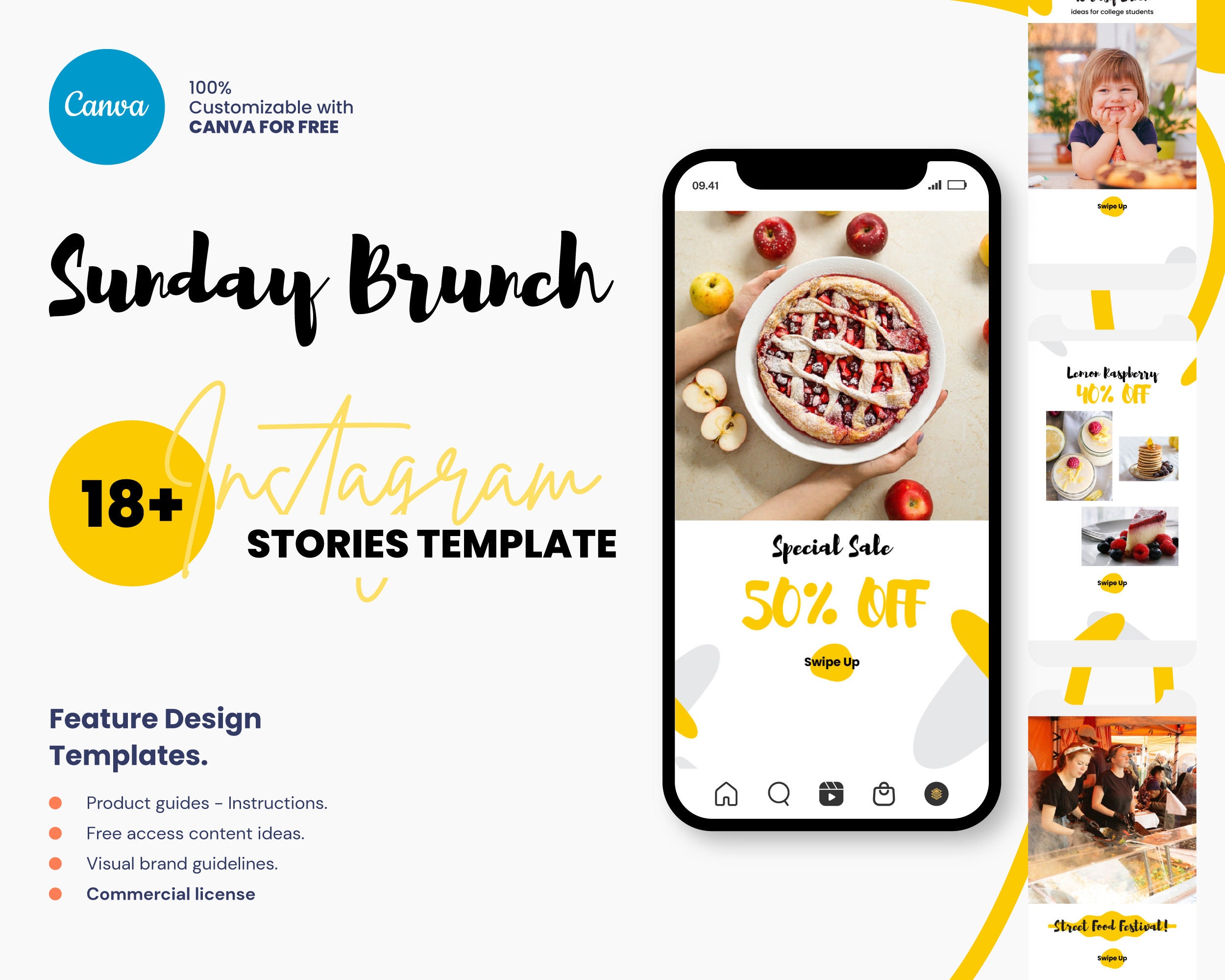 Food Instagram Story — Sunday Brunch, Instagram Branding, Social Media ...