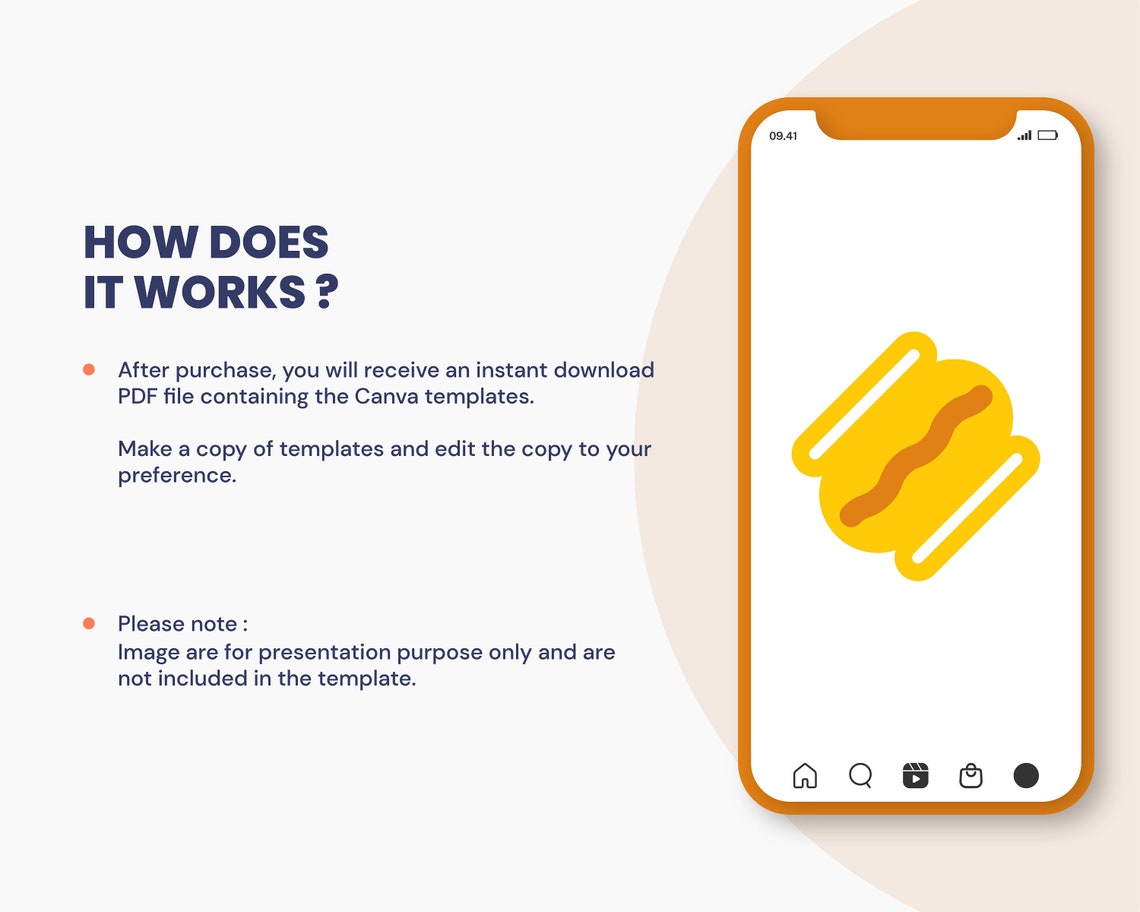 Instagram Highlight Covers for Food, Canva Instagram Story Highlight ...