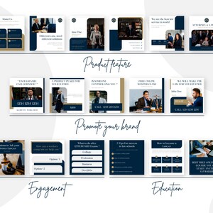 LAWYER INSTAGRAM TEMPLATE — Instagram Posts Template for Law Office ...