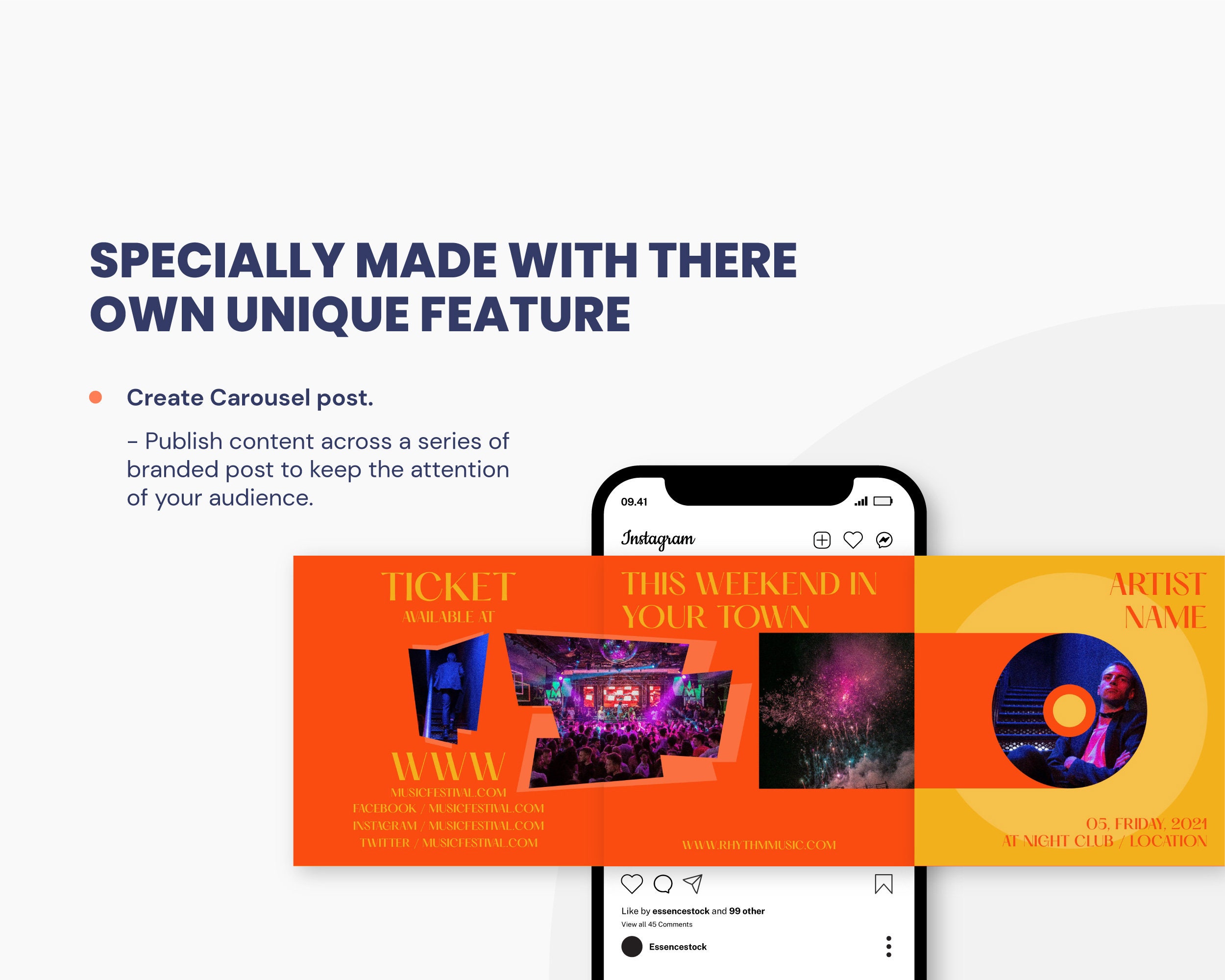 Concert Instagram Puzzle — Rhythm, Music Instagram Template, Musical ...