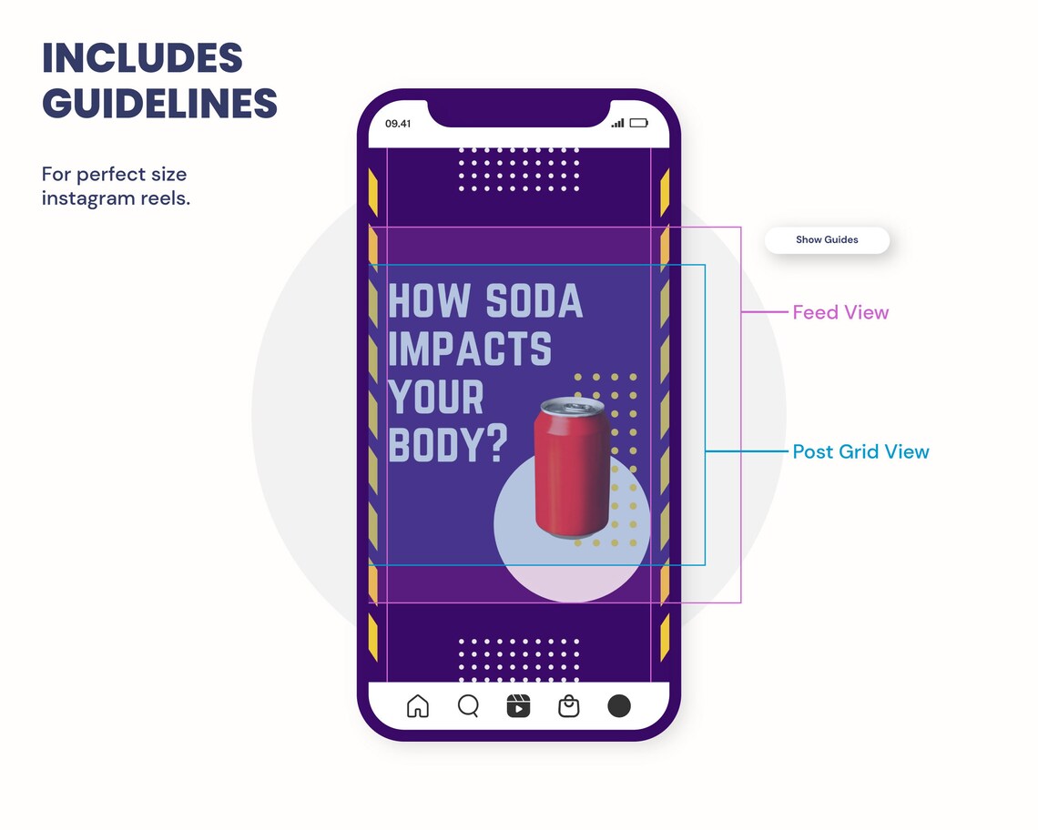 Bold Fitness INSTAGRAM REELS TEMPLATE & Covers, Canva Social Media ...