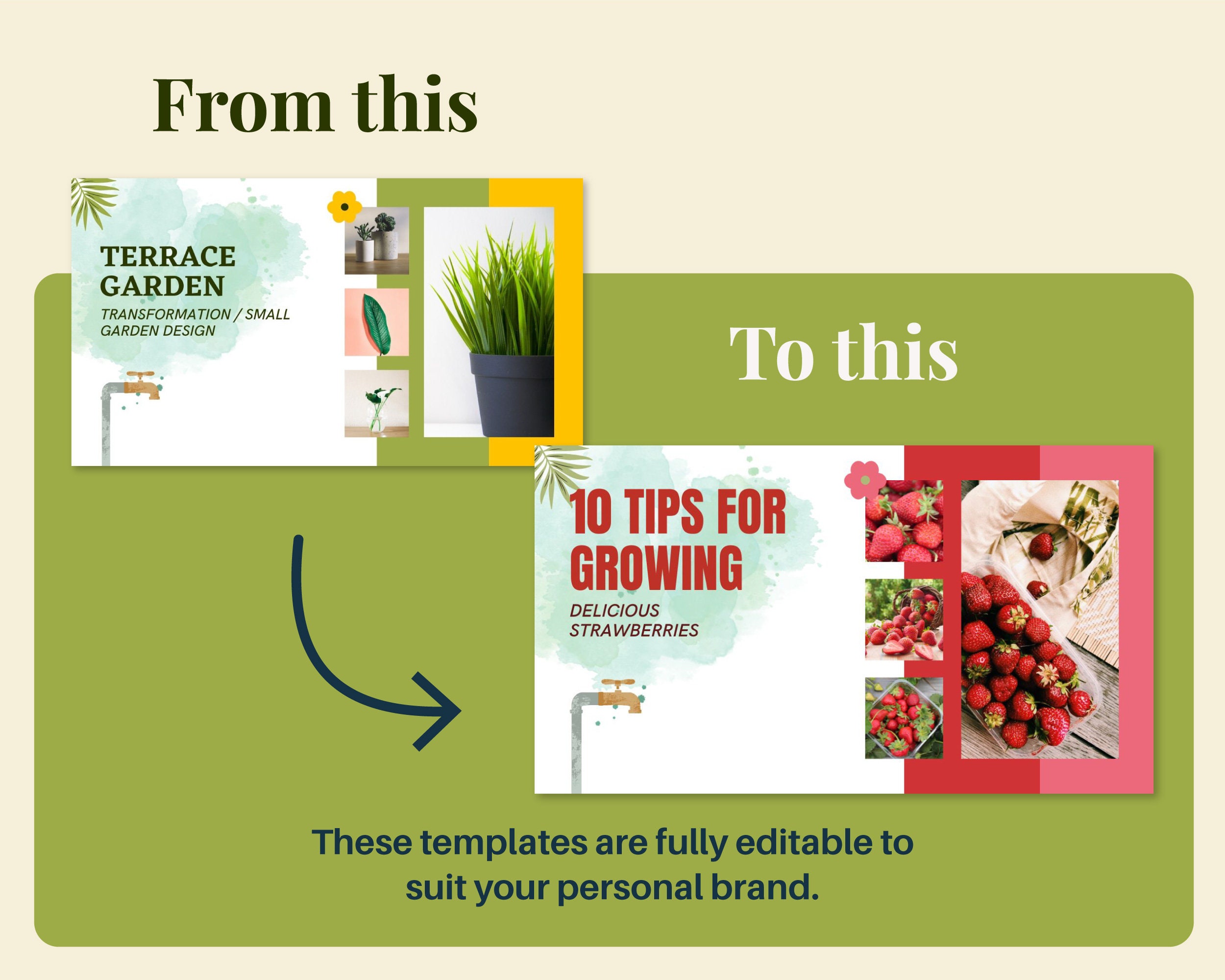 Gardening Youtube Canva Templates, Youtube Banner, Flower Shop Brand ...