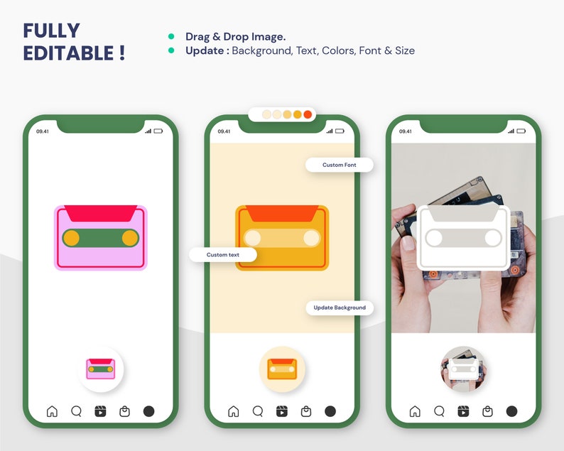 Instagram Highlight Covers for Music, Canva Instagram Story Highlight ...
