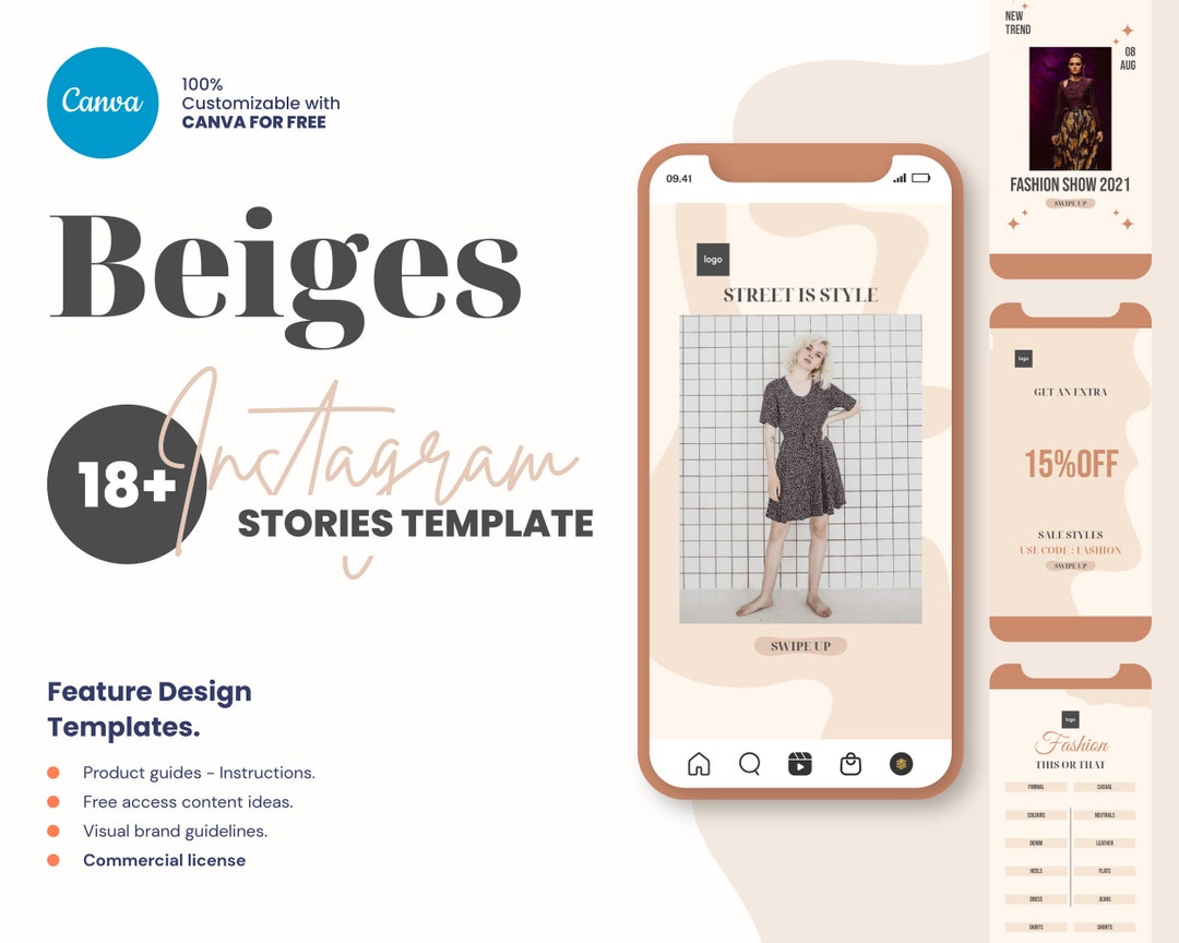 Fashion Instagram Story Template, Canva Templates, Social Media Stories ...