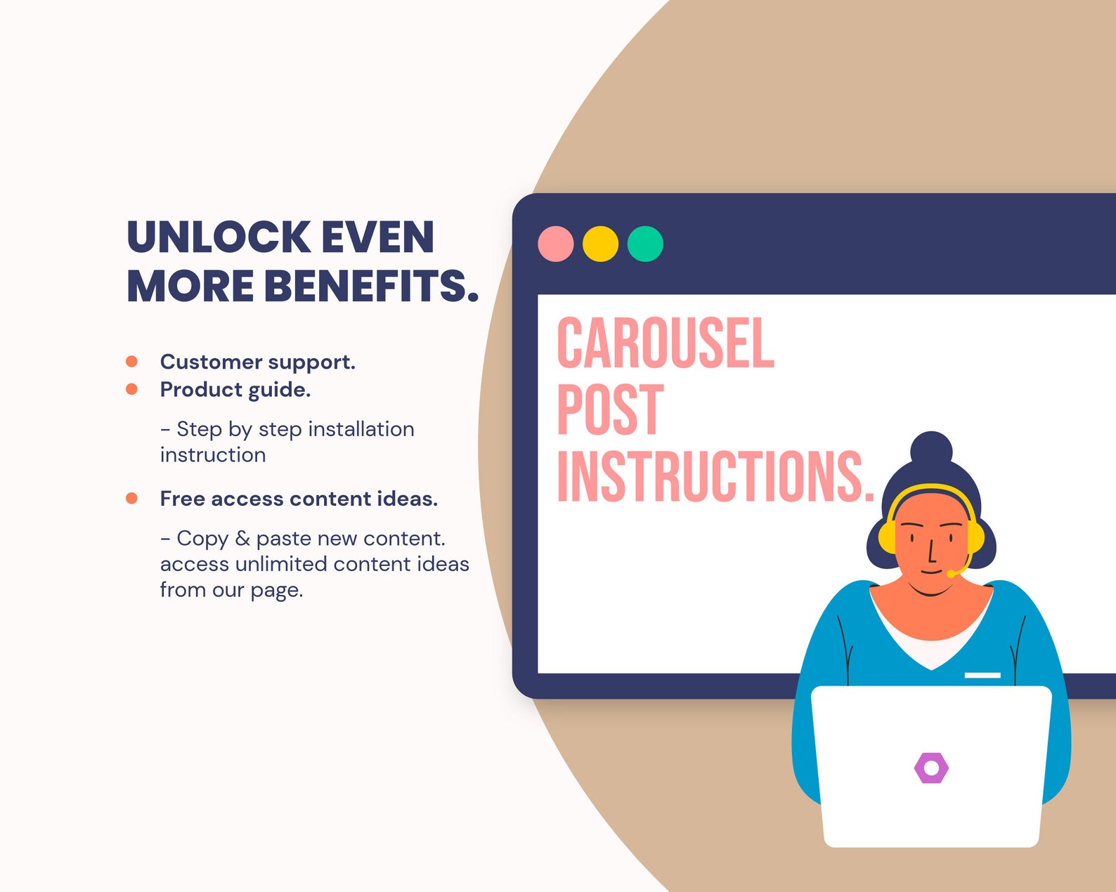 Instagram Carousel Posts for Canva — Lynx, Instagram Posts Template for ...