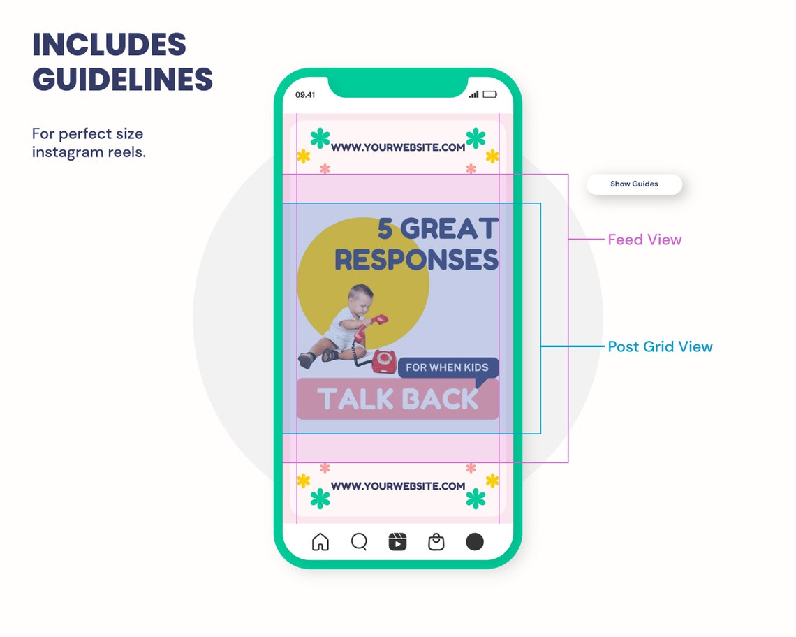 KIDS INSTAGRAM REELS Covers Colorful & Fun Canva Template - Etsy