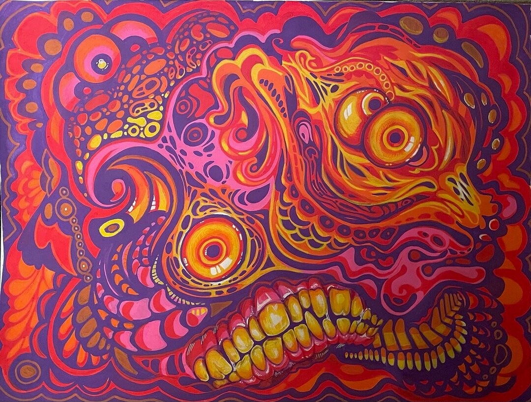 Original Marker Drawing, "sinuous" - Etsy