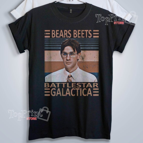 Jim Halpert Bears Beets Battlestar Galactica Vintage T Shirt Hoodie Sweatshirts Etsy