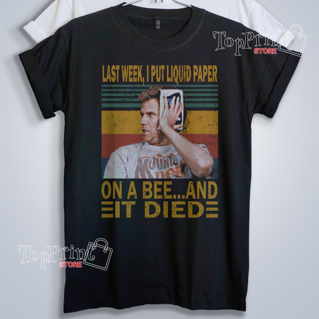 Brennan Huff Last Week I Put Liquid Paper on A Bee Vintage T Shirt ...