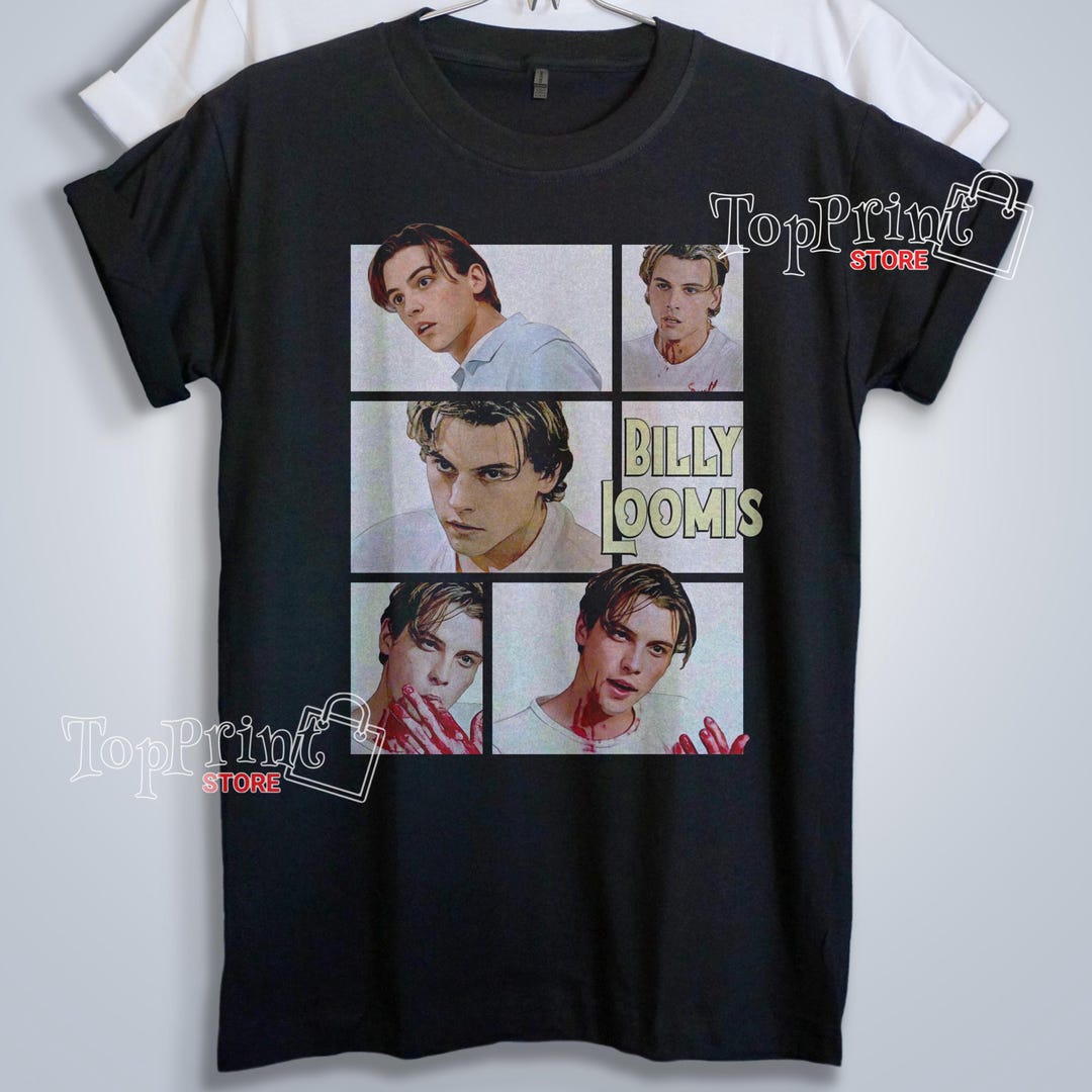 Retro Scream Billy Loomis Shirt, Let's Watch Scary Movie Shirt, Scary ...