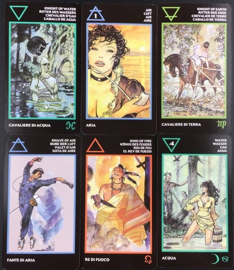 Erotic Tarot Of Manara Deck 78 Tarot Cards Tarot Etsy