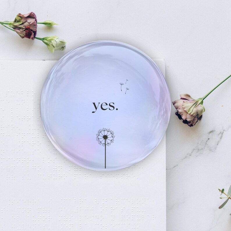 The Answer is "yes" Magic Crystal Ball Paperweight - Etsy