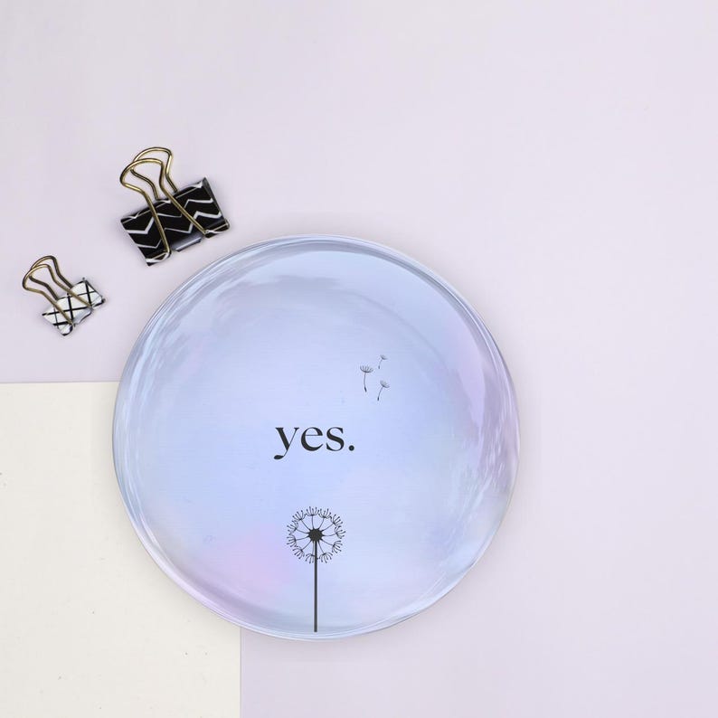 The Answer is "yes" Magic Crystal Ball Paperweight - Etsy