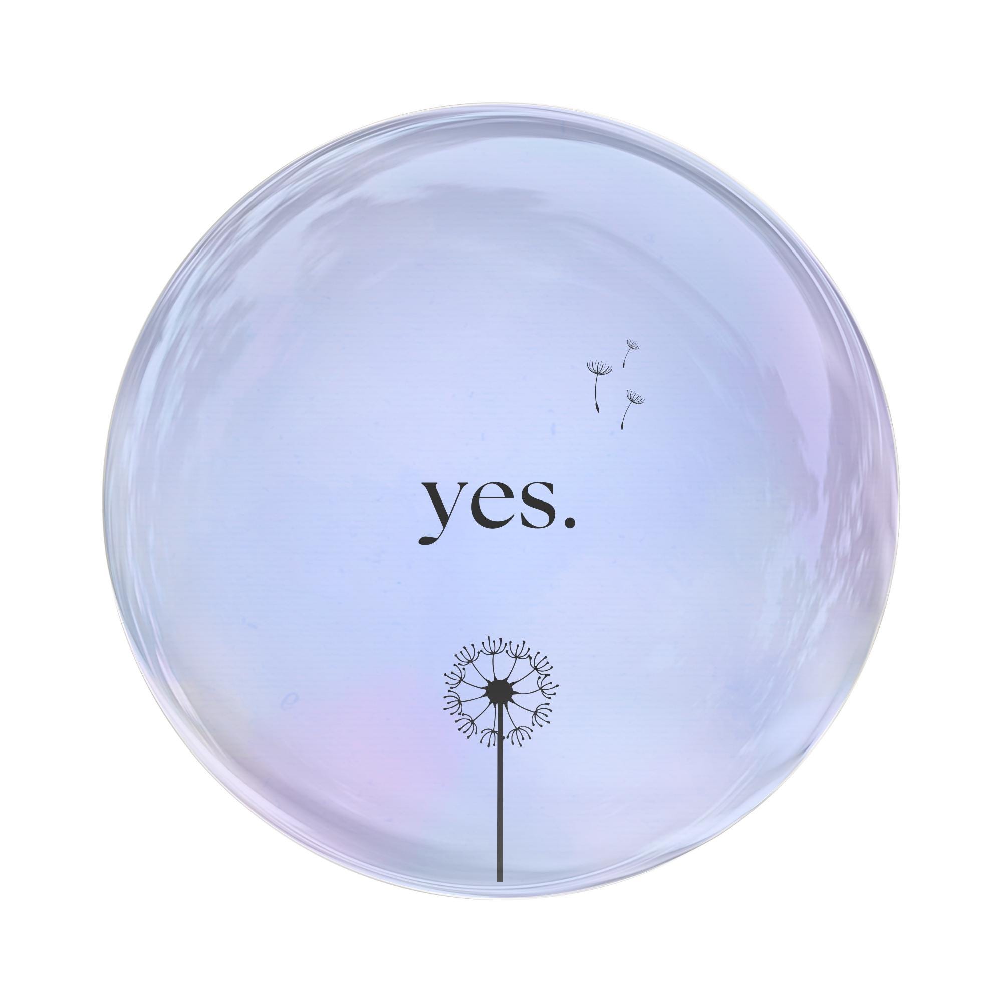 The Answer is "yes" Magic Crystal Ball Paperweight - Etsy