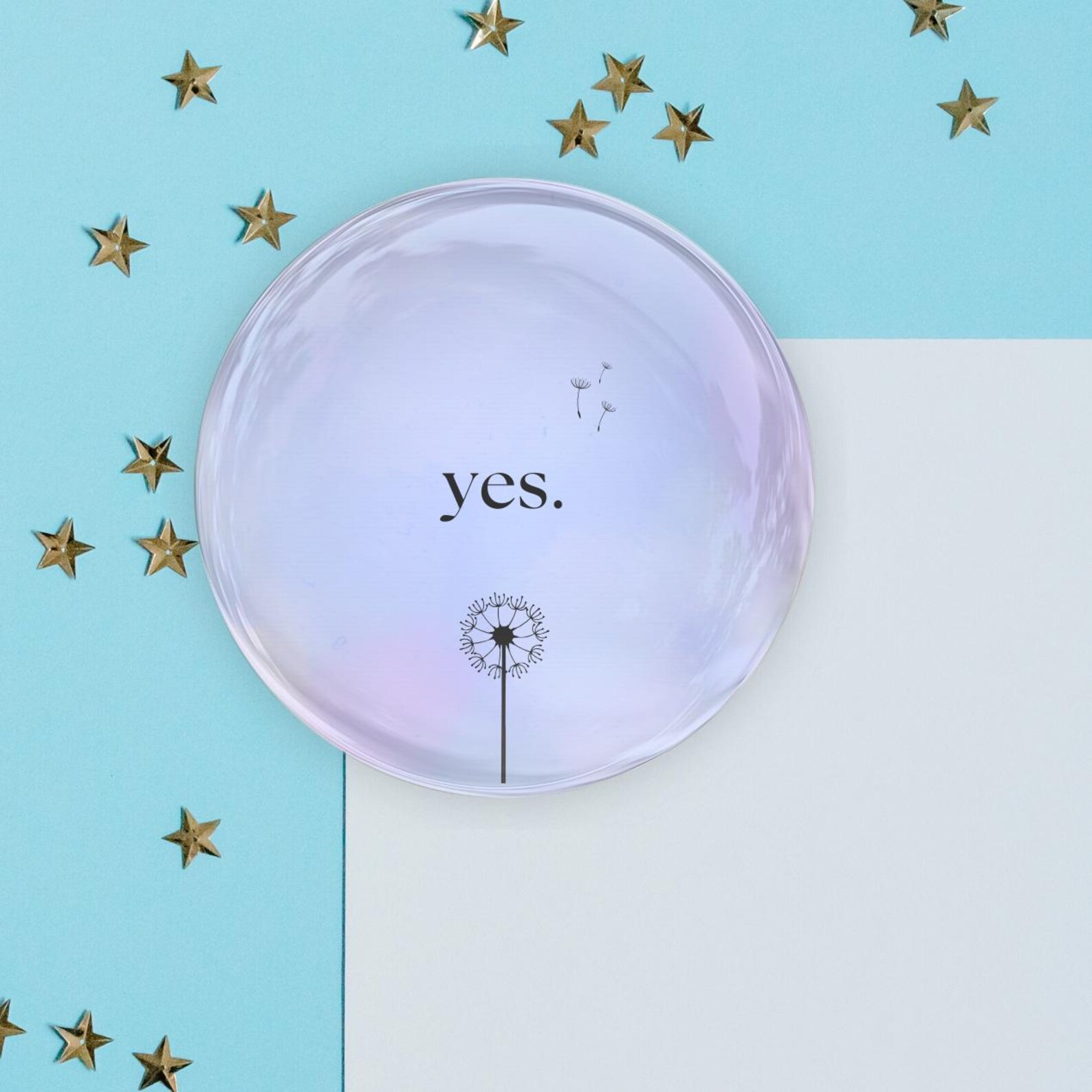 The Answer is "yes" Magic Crystal Ball Paperweight - Etsy