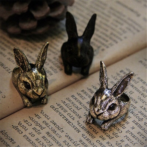 Rabbit Ring - Etsy