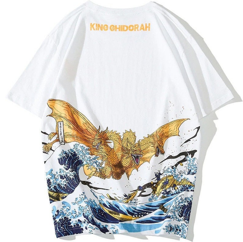 TS-11186 King Ghidorah T-shirt Japan Japanese Shirttshirt Homme Wave ...