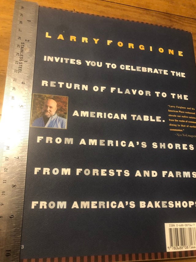 Chef Larry Forgione AN AMERICAN PLACE Cookbook Signed - Etsy