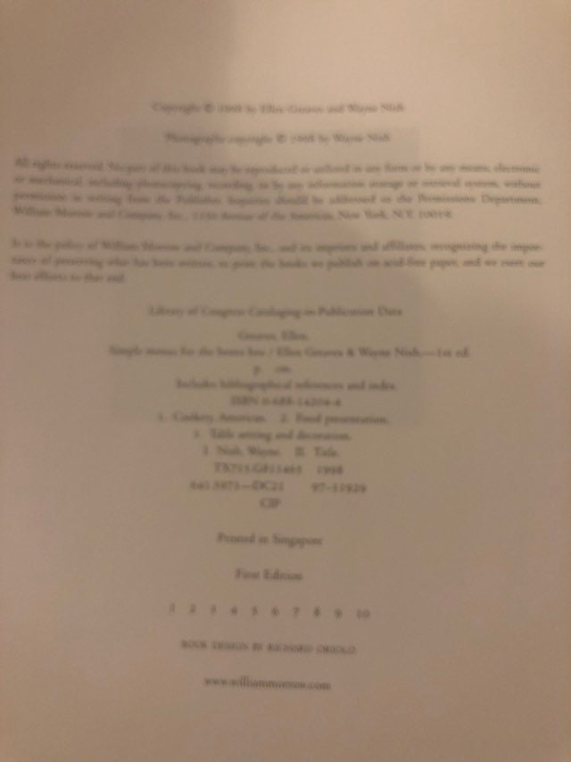 Chef Ellen Greaves Simple Menus for the BENTO BOX Signed Autograph 1st ...