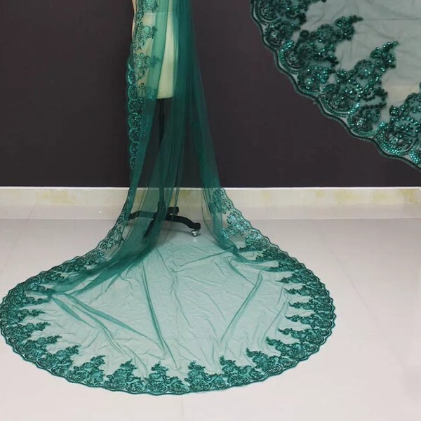 Green Veil - Etsy