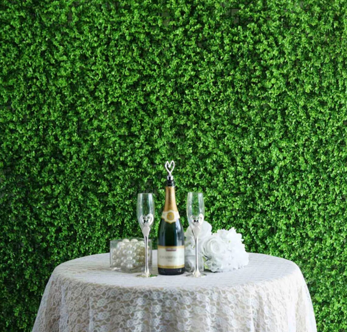 Faux Green Backdrop 11 Sq Ft. 4 Panels Baby Green Boxwood - Etsy