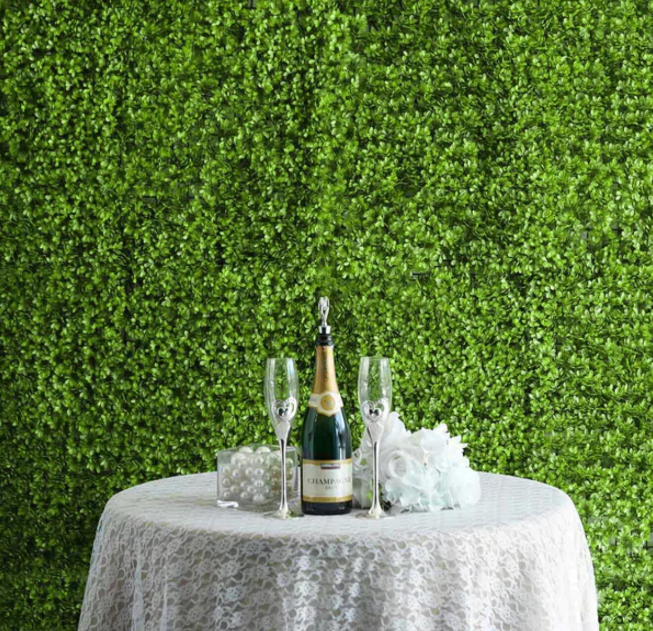 Faux Green Backdrop 11 Sq Ft. 4 Panels Lime Green Boxwood - Etsy