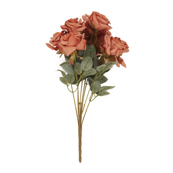 Artificial Terracotta Rose - Etsy