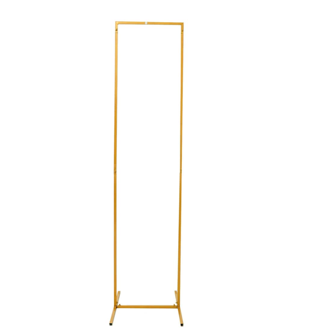 Rectangular Standing Props 5.5ft Gold Metal Frame Wedding Arch ...