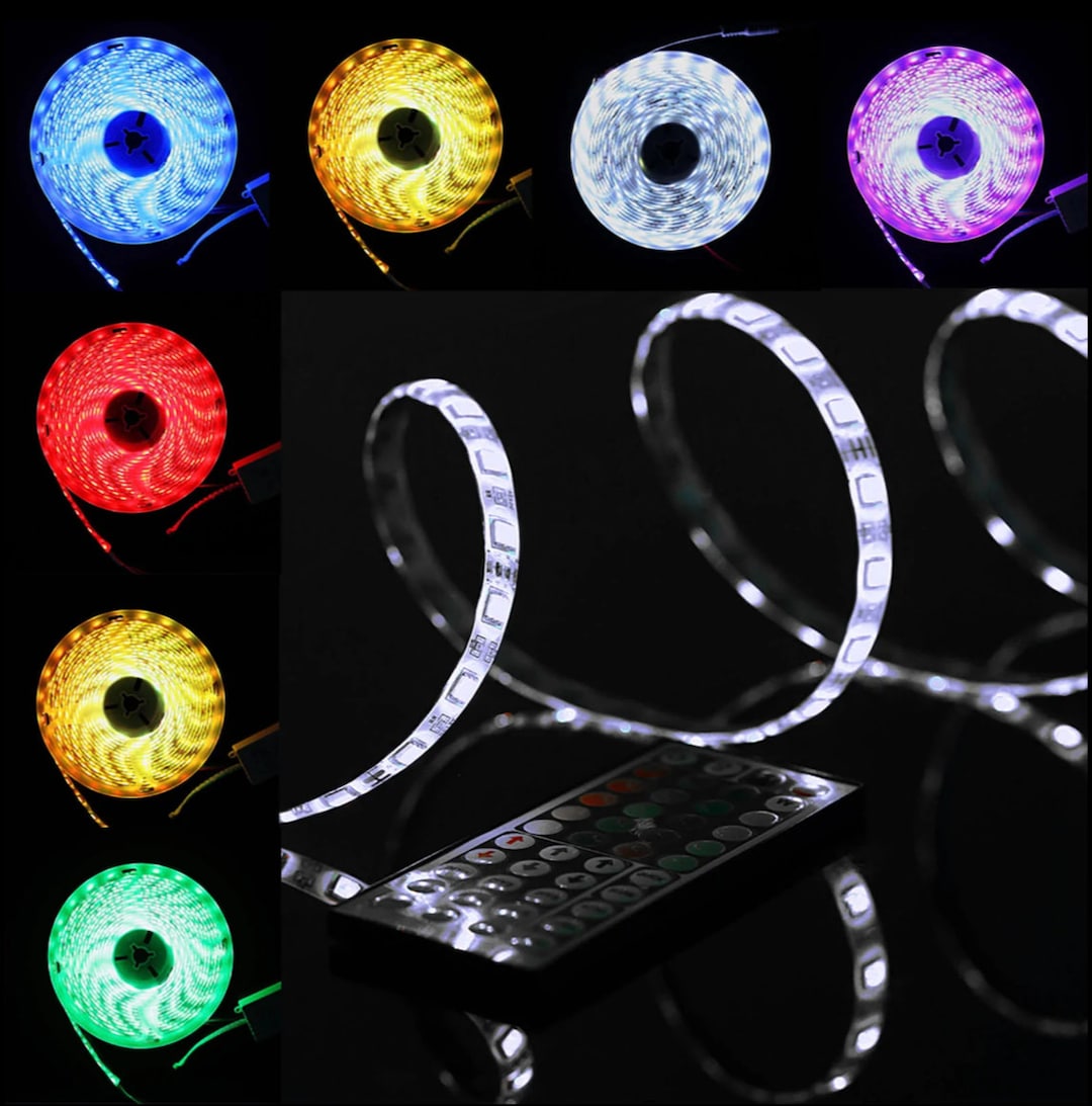 Multicolor Flexible Under Cabinet Led Strip Lights Super Bright 5050 ...